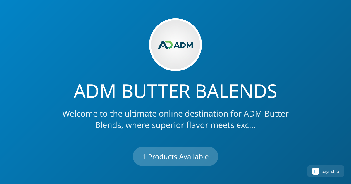 ADM BUTTER BALENDS | Shop 1 Products
